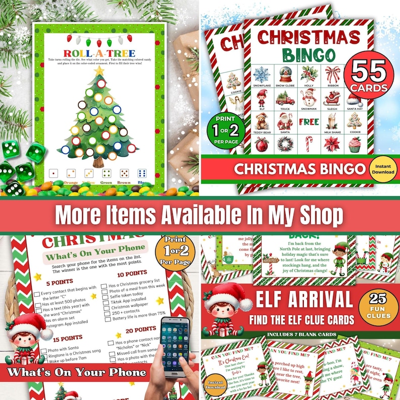 Roll A Snowman Game Printable Christmas Activity for Family Kids ...