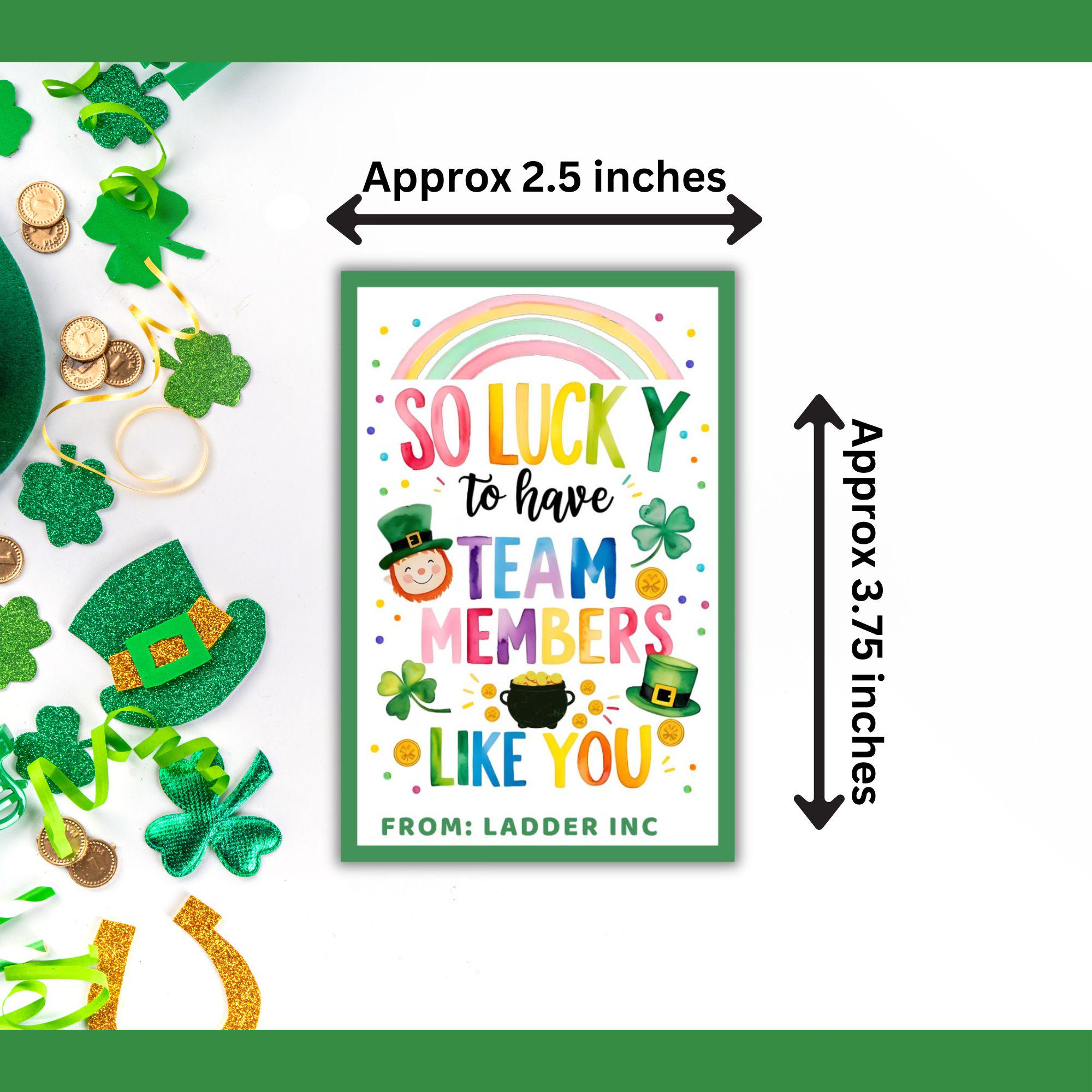 St. Patrick’s Day Employee Appreciation Tag Lucky to Have Team Members ...