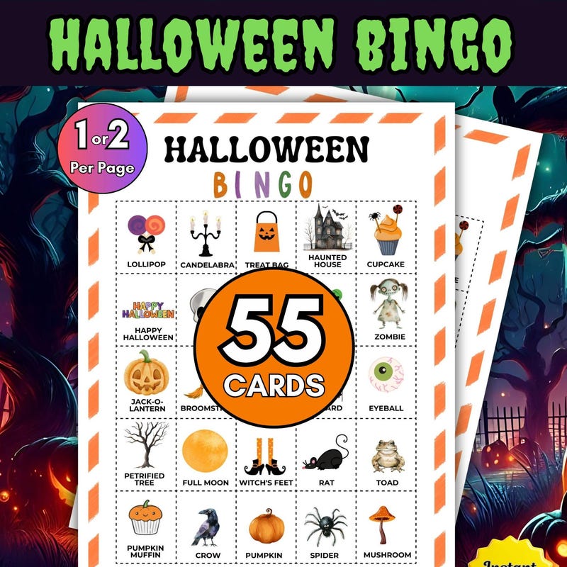 Halloween Bingo - Etsy