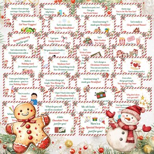 Printable Elf Notes for Kids - 36 Fun Festive Message Christmas Cards ...