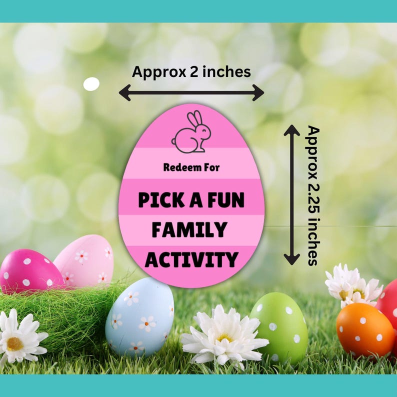 Printable Easter Tokens Easter Egg Hunt Reward Coupons Basket Stuffers ...