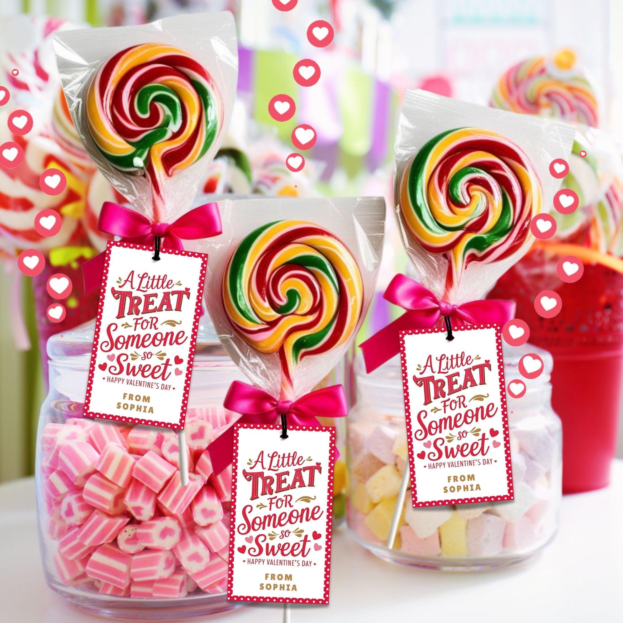 Editable Valentine Gift Tag Printable A Little Treat for Someone so ...