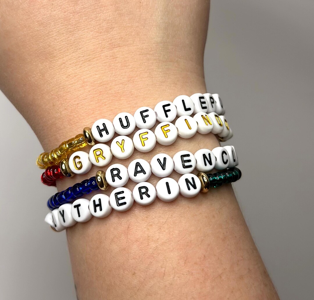 Hogwarts Houses Friendship Bracelet Set, Harry Potter Hogwarts Beaded ...