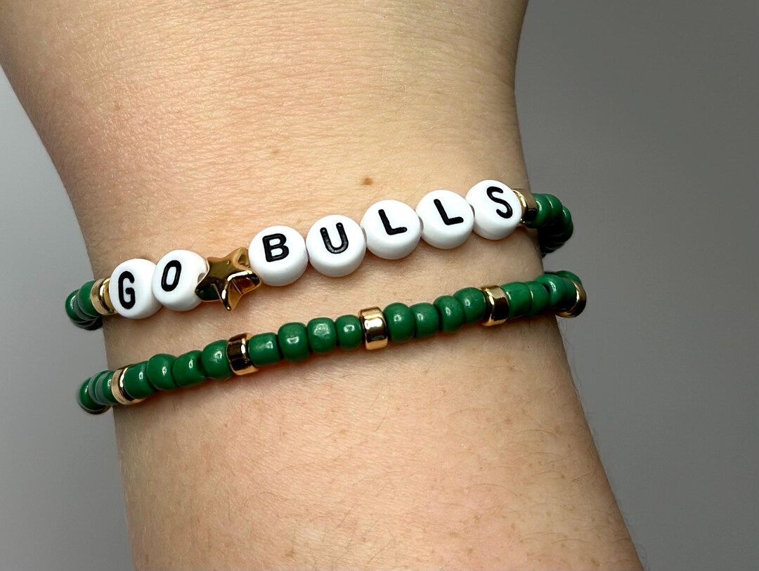 Usf Bulls Friendship Bracelet Set, Go Bulls Beaded Bracelets ...
