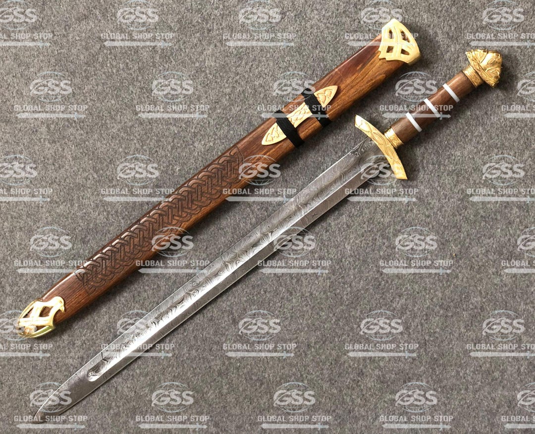 Handmade Damascus Steel Norseman Sword Nordic Sword Gift for Man ...