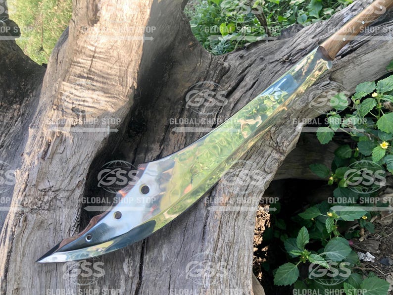 DAO MACHETE / Large Jungle Machete Knife / Long Handle Knife/ Stainless ...