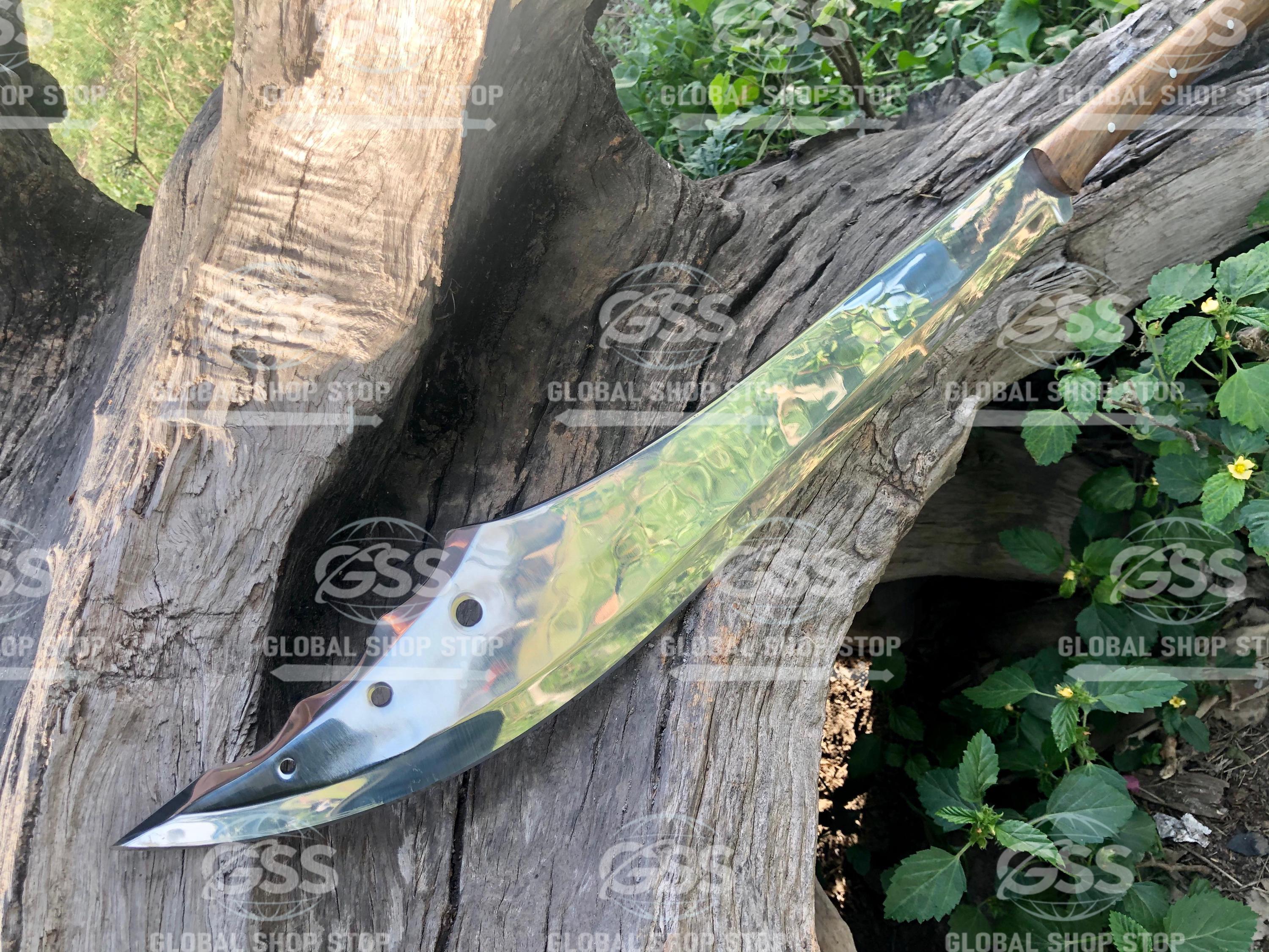 DAO MACHETE / Large Jungle Machete Knife / Long Handle Knife/ Stainless ...