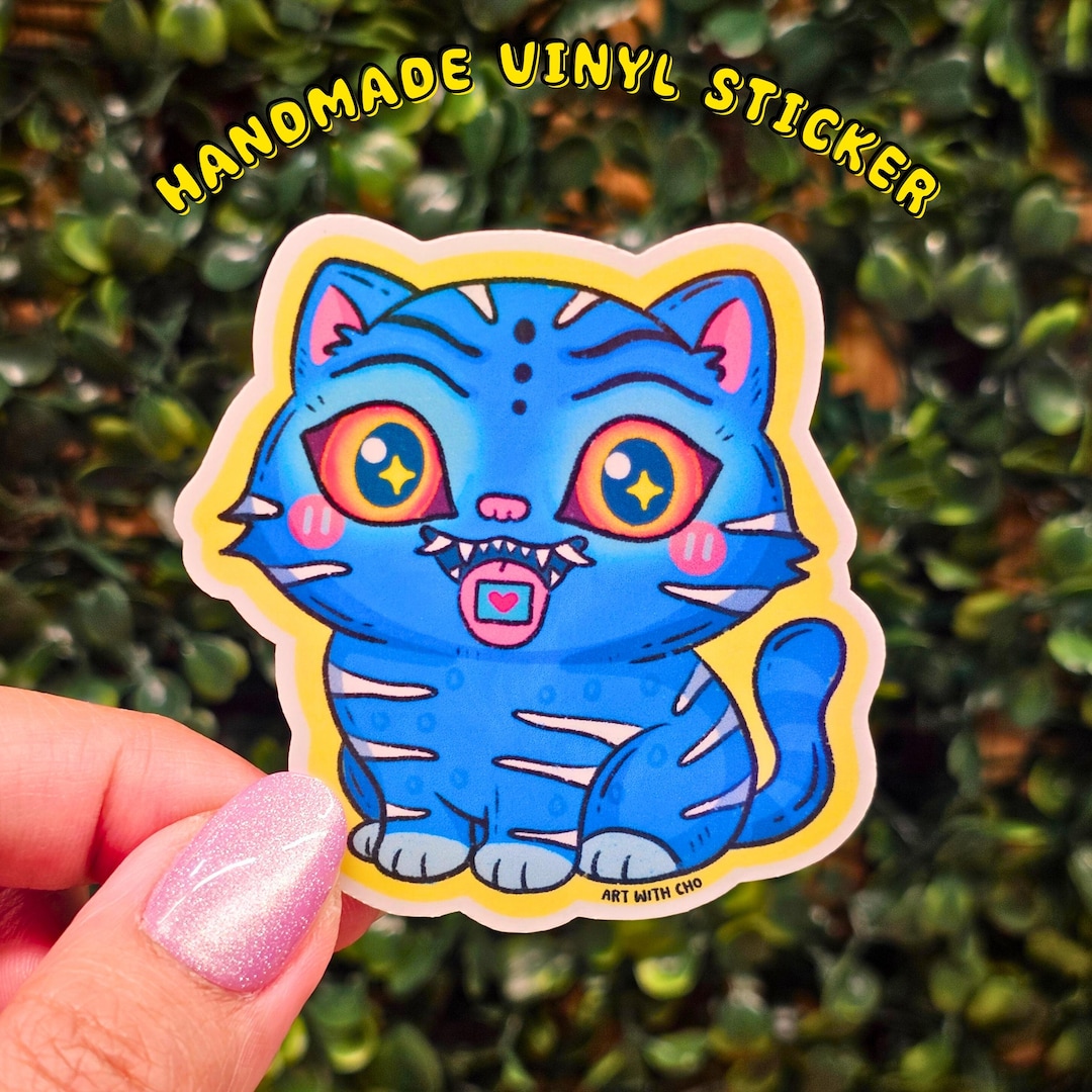 Derpy Tiger Vinyl Sticker, Kpop Demon Hunter Inspired, Kawaii Handmade ...