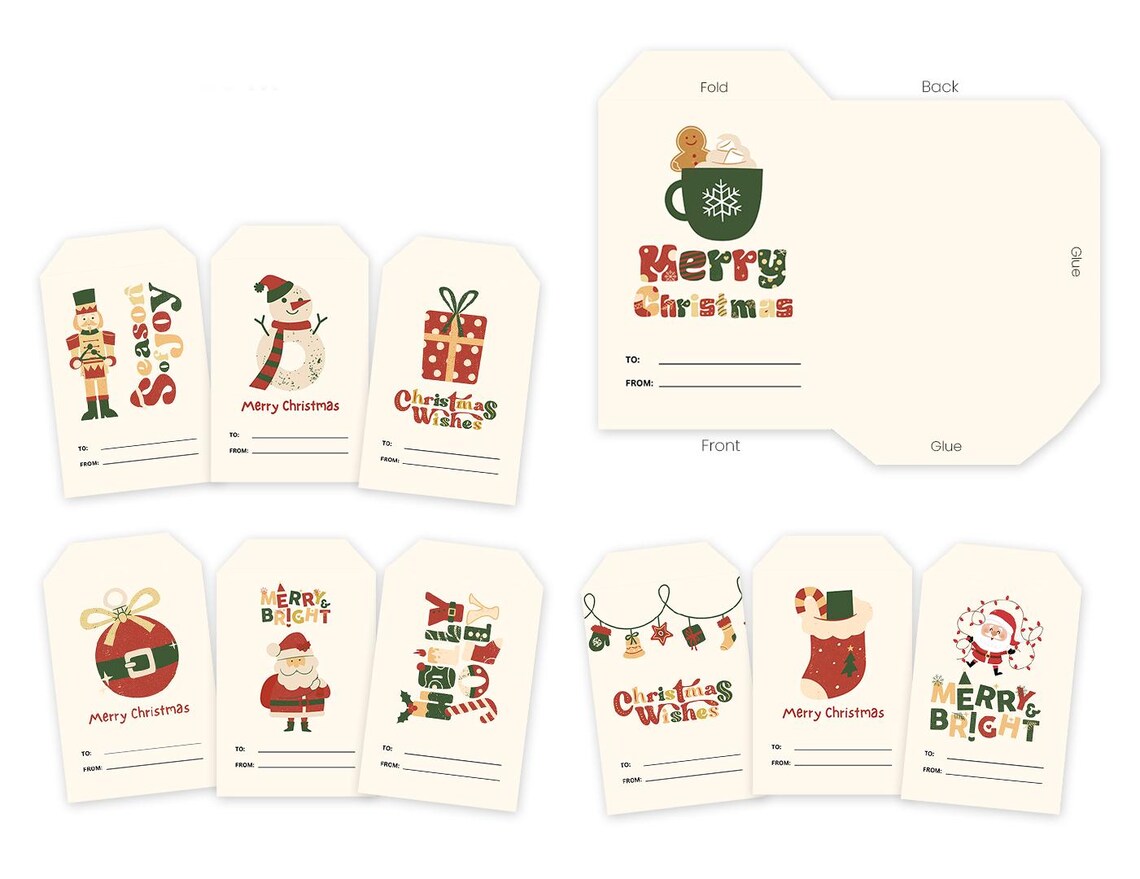 60 Christmas Money Envelope Ampao Designs & Template, Ready-to-print ...