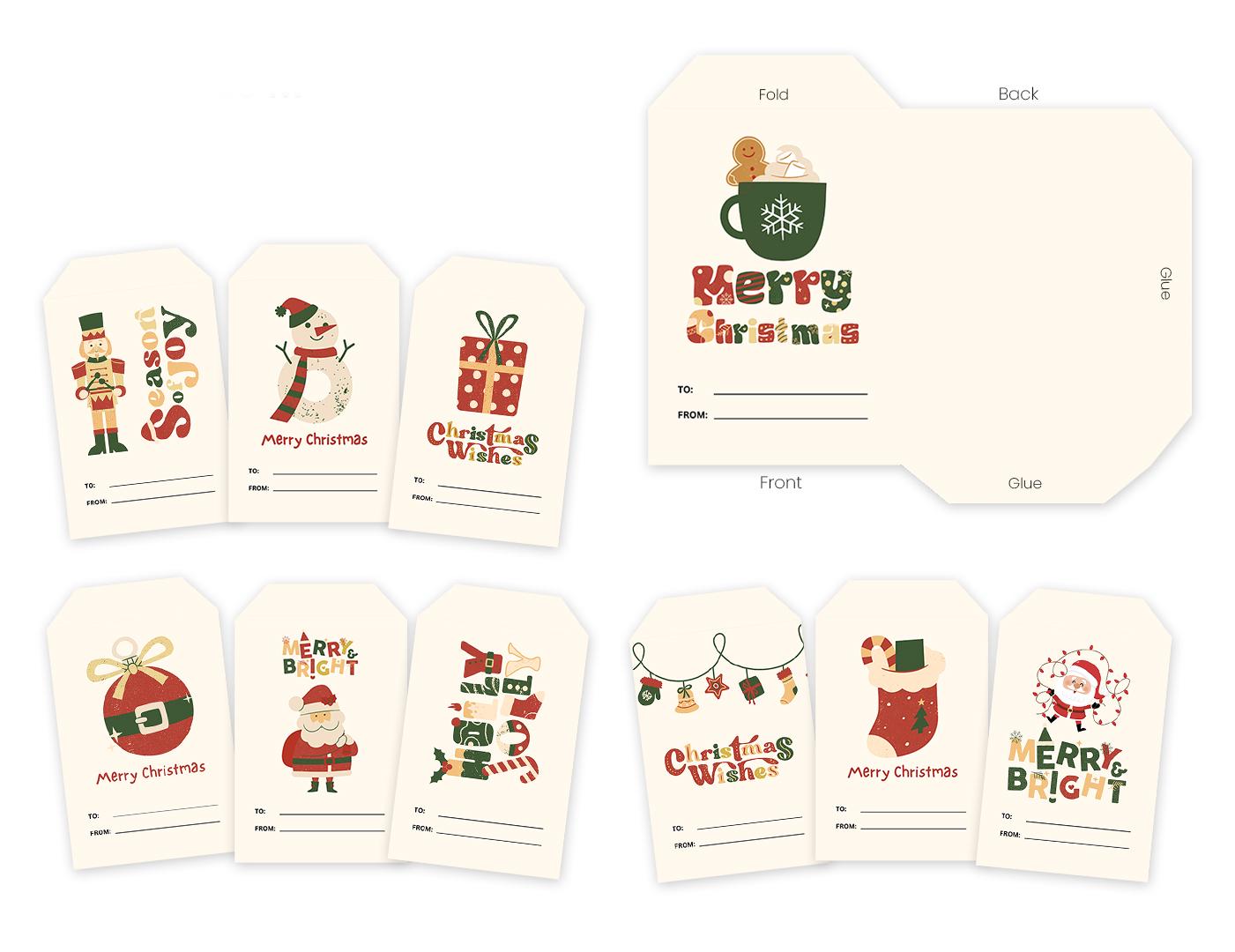 60 Christmas Money Envelope Ampao Designs & Template, Ready-to-print ...
