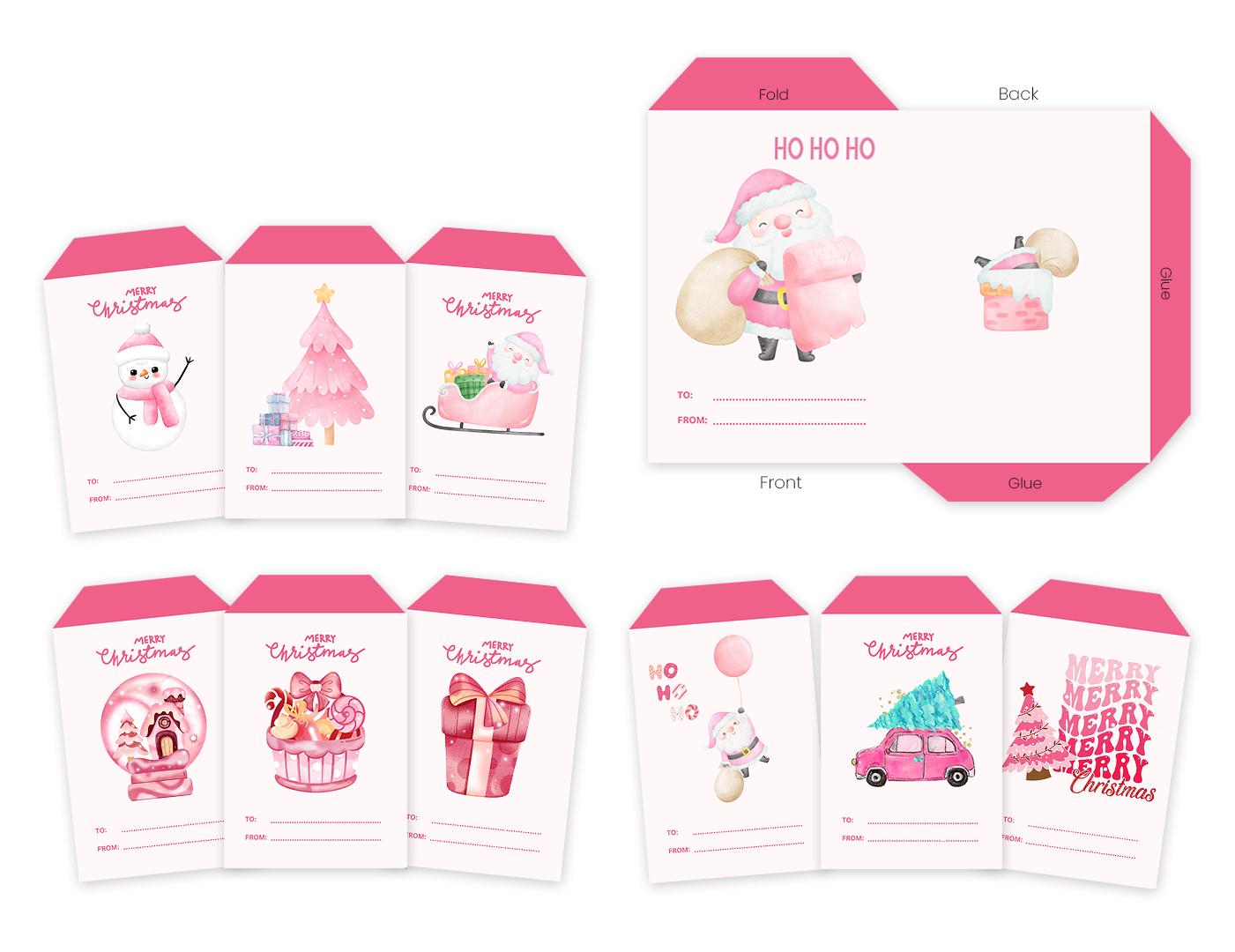 60 Christmas Money Envelope Ampao Designs & Template, Ready-to-print ...