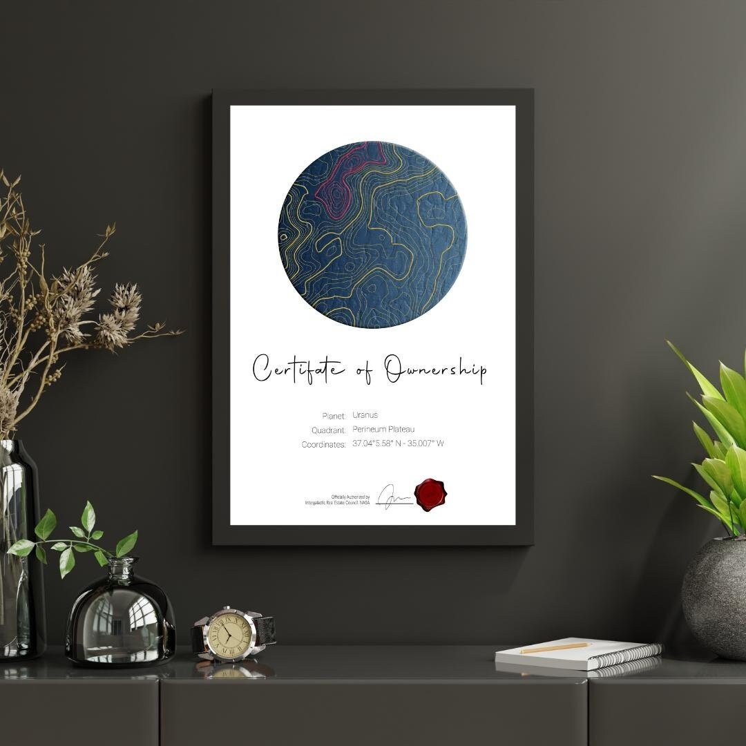 Claim Your Piece of Uranus Hilarious Gag Gift, Personalized Space ...