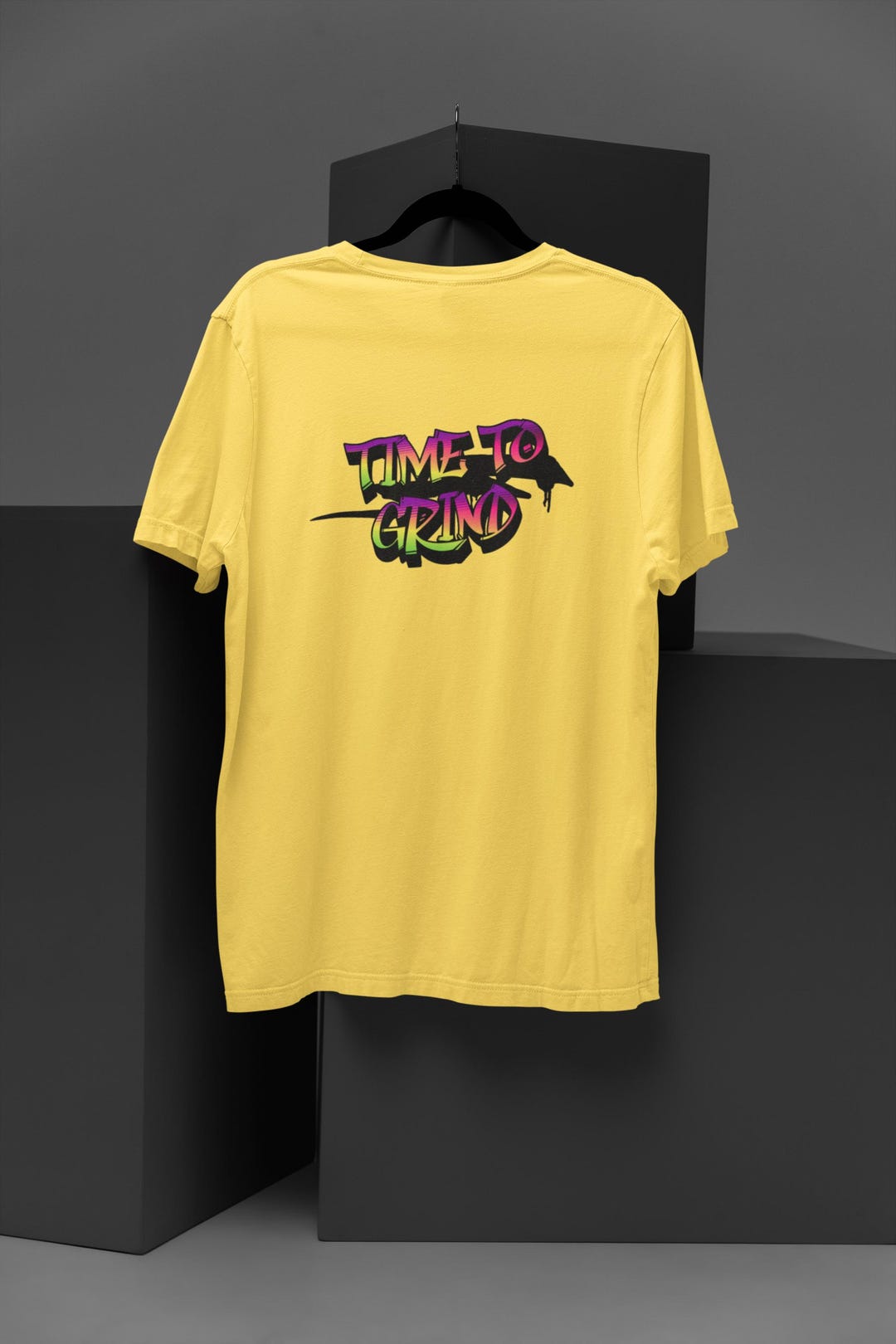 Graffiti Font 'time to Grind' T-shirt, Urban Street Style Tee, Unisex ...