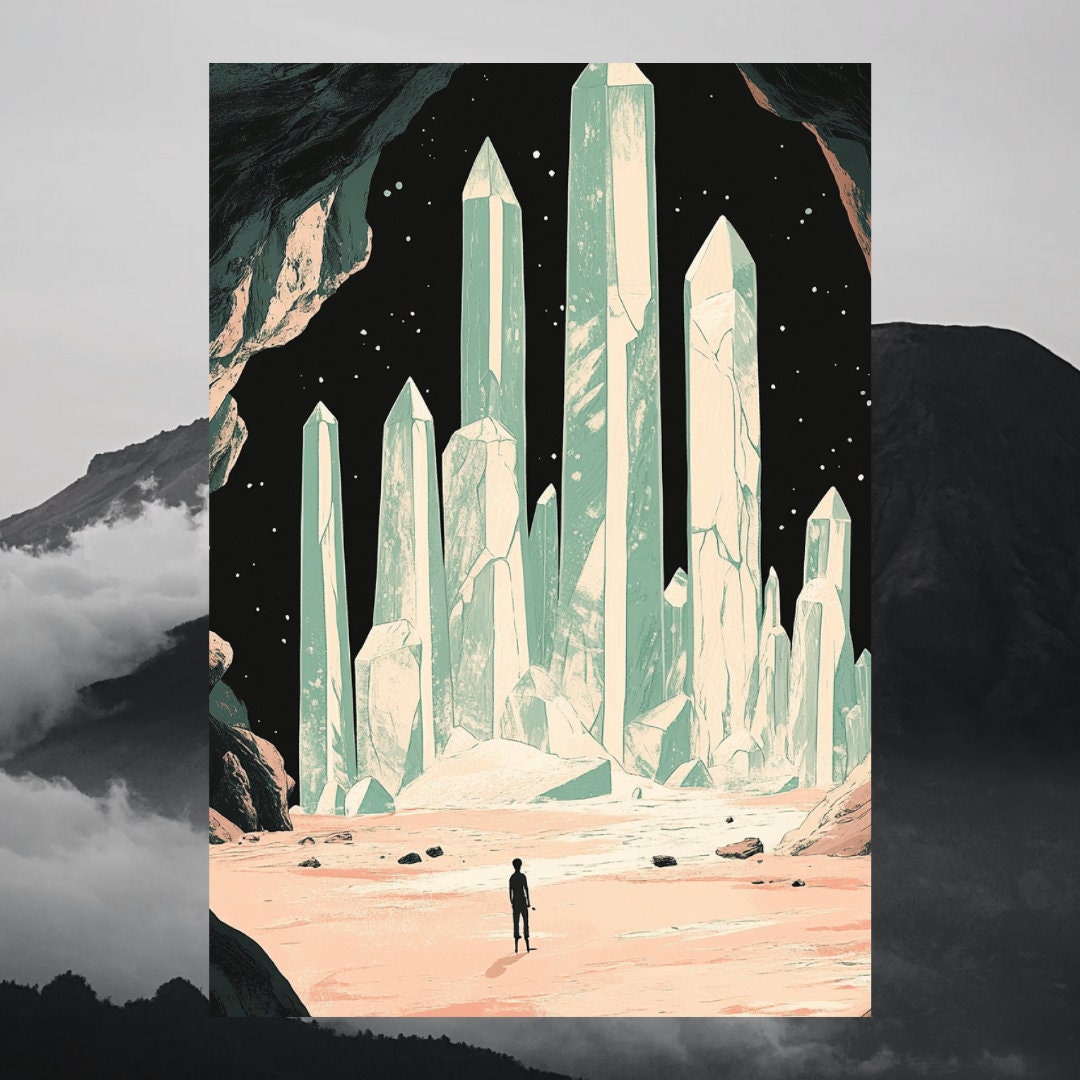 Crystal Cave Print | Digital Download Wall Art for Home Decor - Etsy