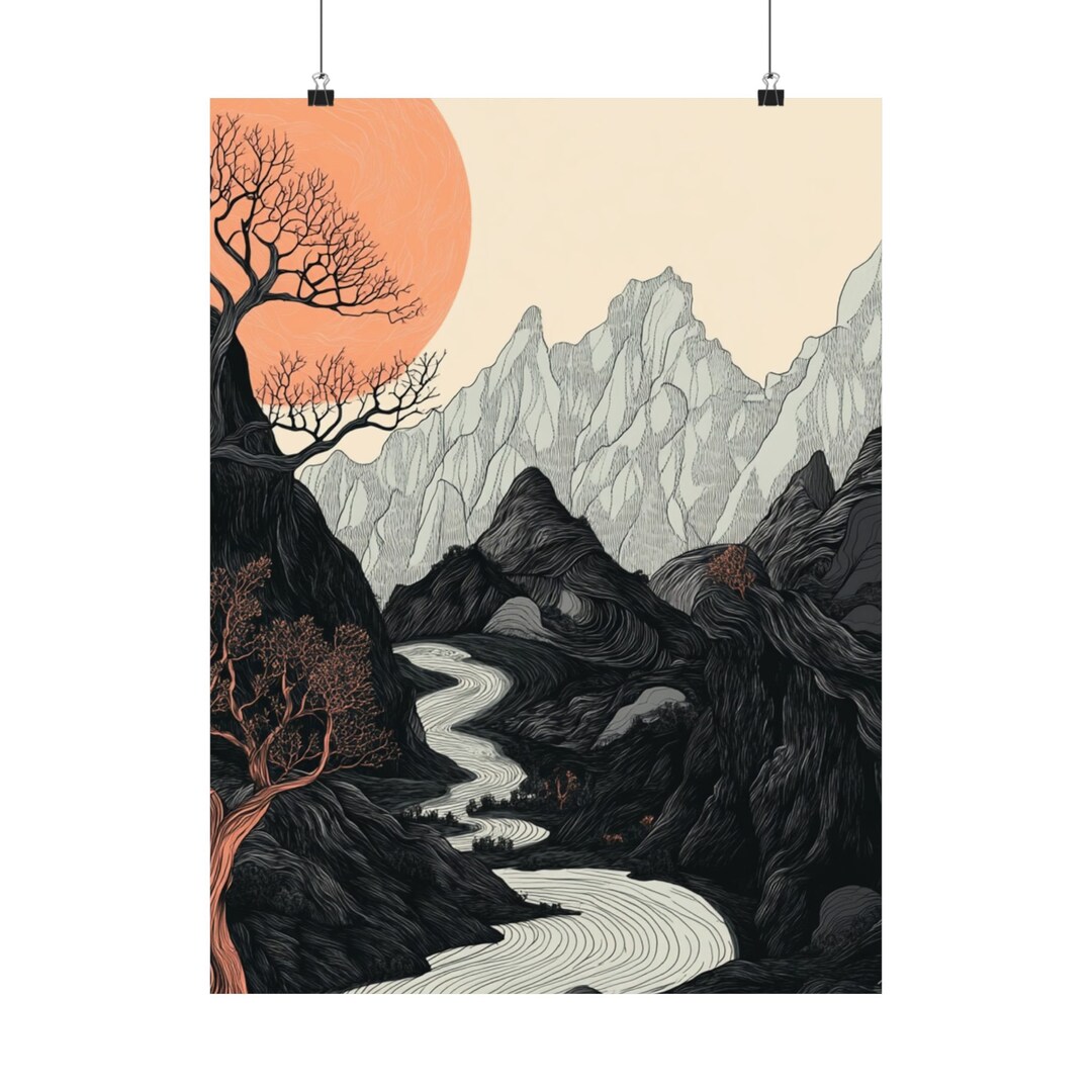 The Dull River Matte Vertical Posters Fantasy Home Decor Wall Art - Etsy