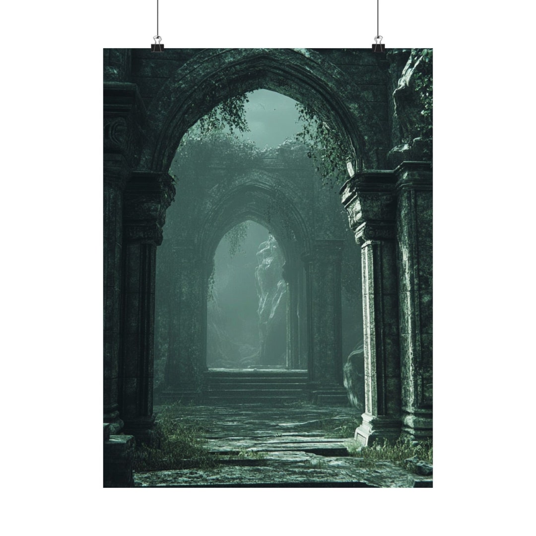 The Ruins of the Unknown Matte Vertical Posters | Fantasy Home Decor ...