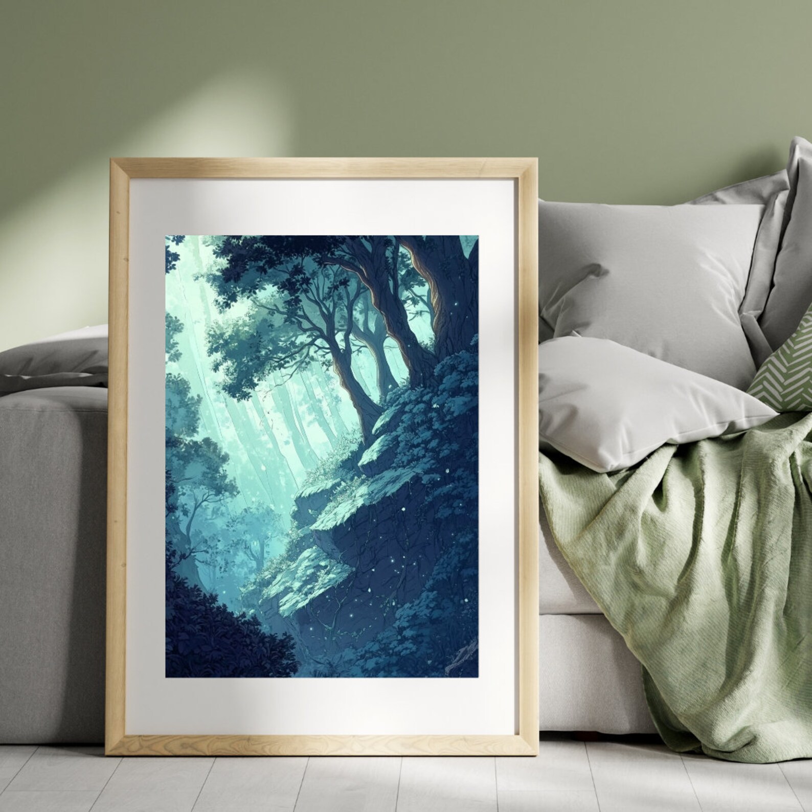 Spirit Forrest Print | Digital Download Wall Art for Home Decor - Etsy