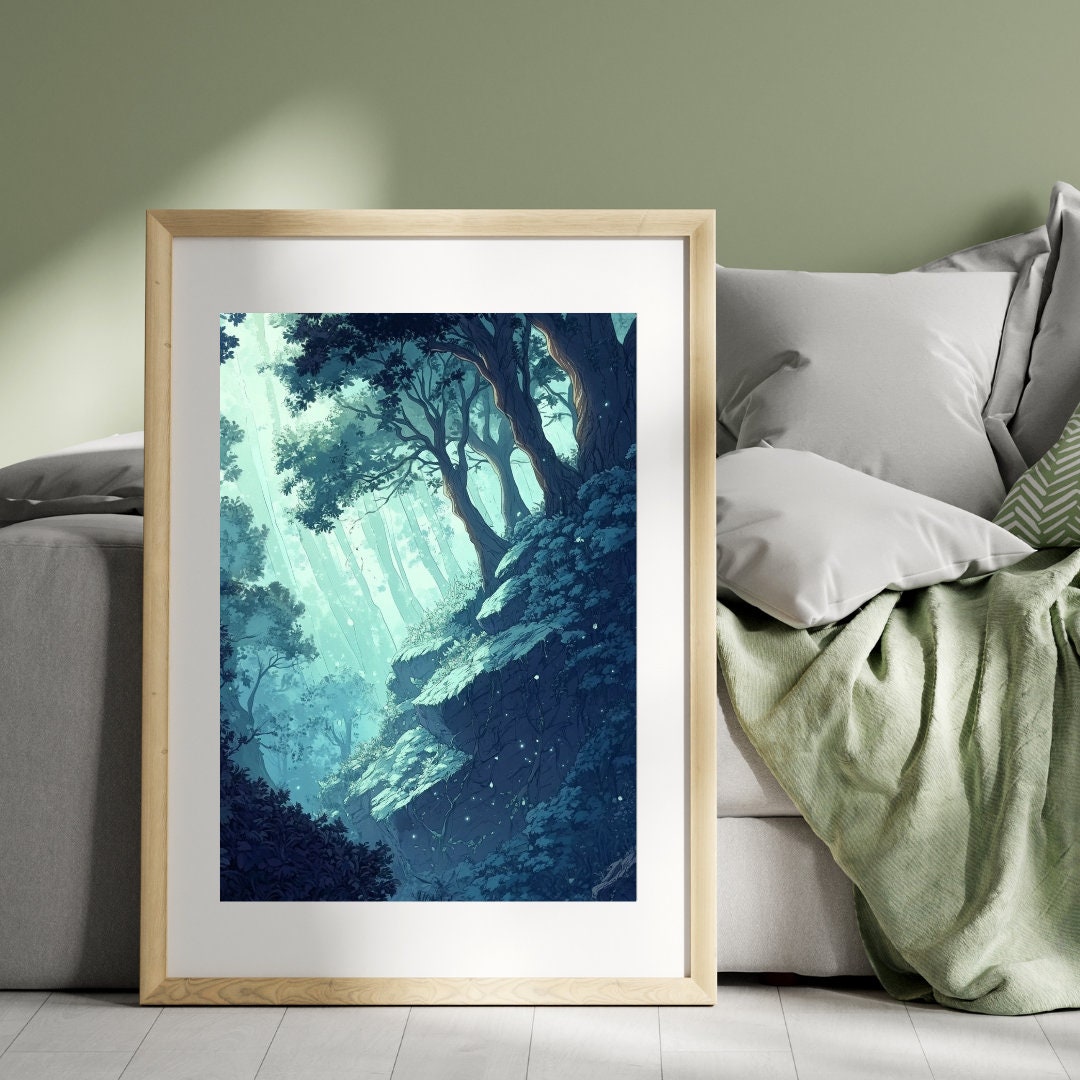 Spirit Forrest Print | Digital Download Wall Art for Home Decor - Etsy