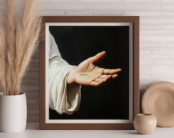 Jesus Christ With an Outstretched Hand Square Format - Etsy
