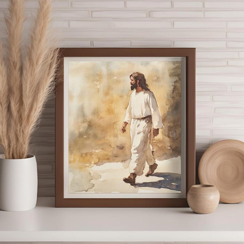 Jesus Christ | Minimalist Art | Neutral Christian Art | Spiritual ...
