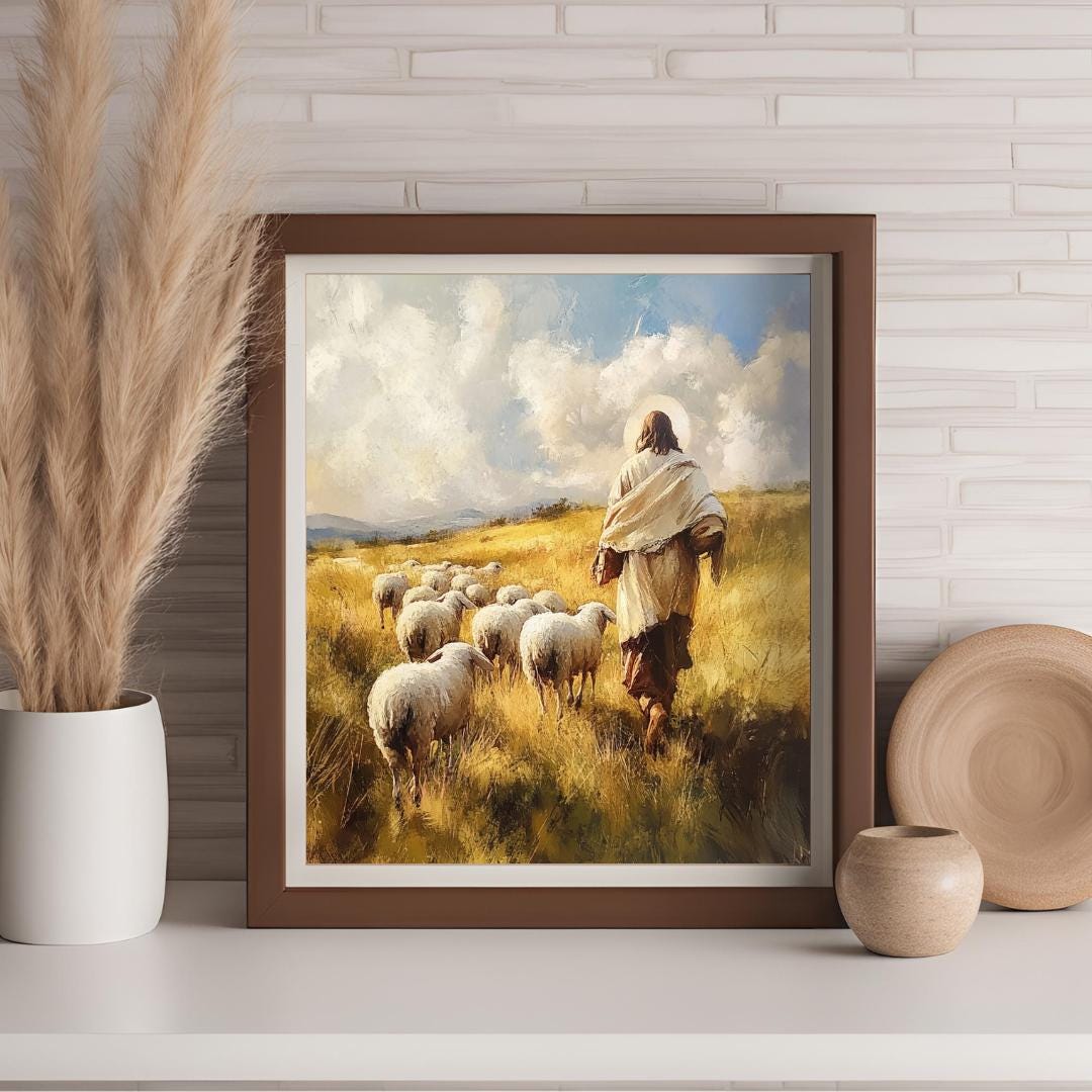 The Good Shepherd, Christian Art, Digital LDS Art - Etsy