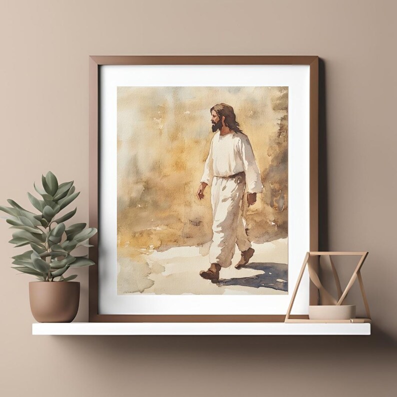 Jesus Christ | Minimalist Art | Neutral Christian Art | Spiritual ...