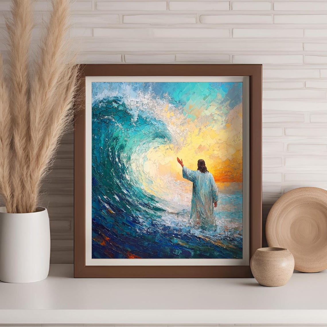 Jesus Calming the Storm, Christian Art, Digital LDS Art - Etsy