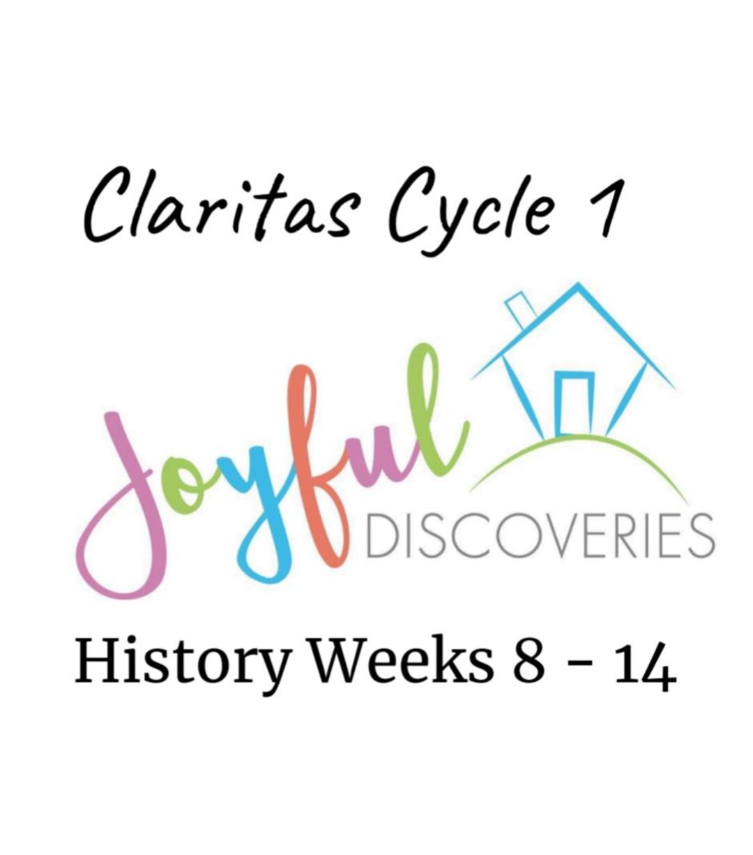 Weeks 8-14 History Activity Pages Claritas Cycle 1 - Etsy