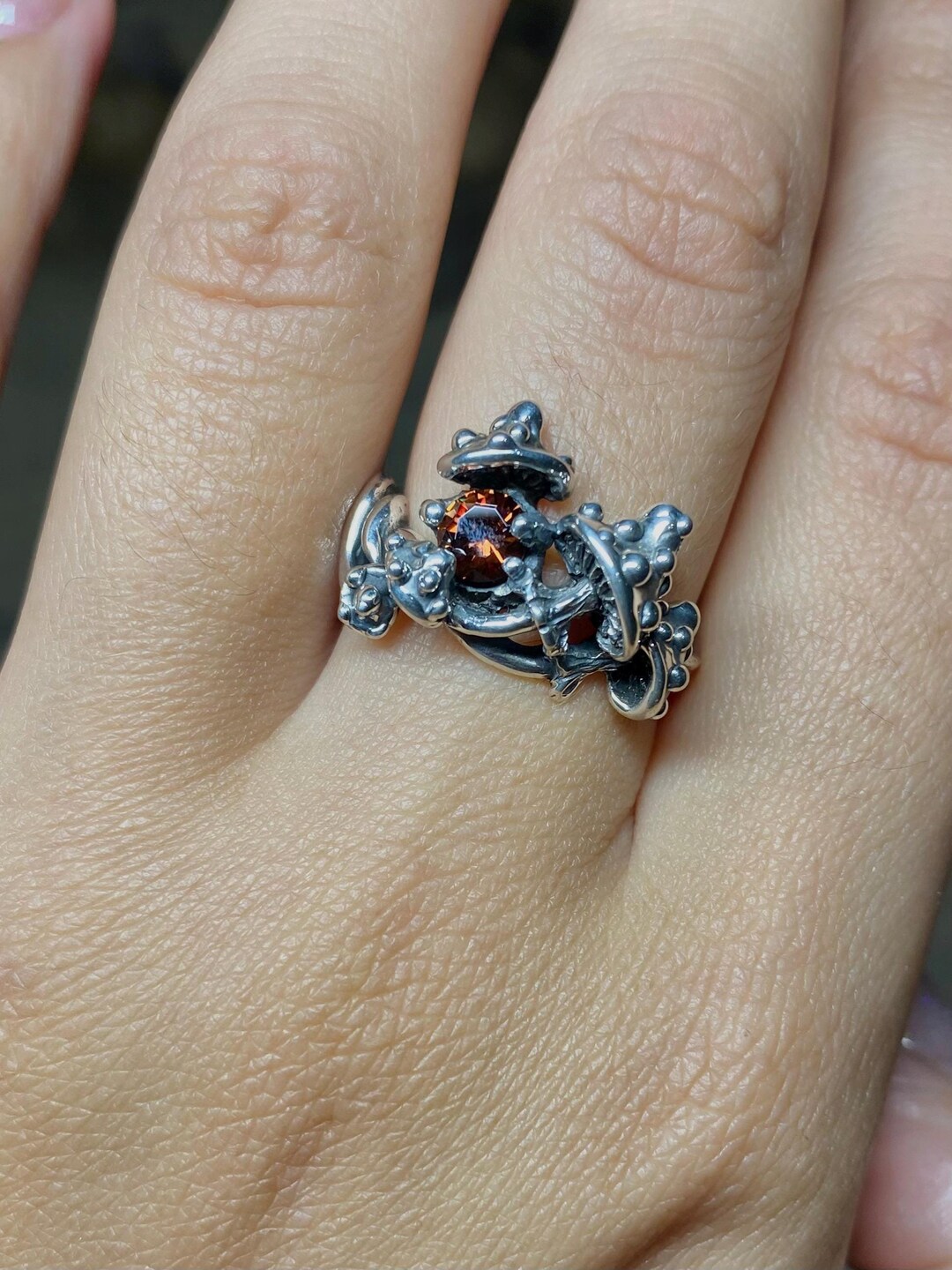 Rings Toadstool Mushrooms .A Handmade Ring, a Unique Product, Natural ...