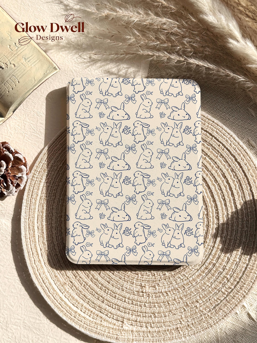 Cute Bunny Kindle Case, Paperwhite Case 12th 7", Detachable Magnetic ...
