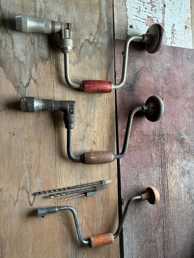 Vintage Hand Drill for Your Woodworking Collection. - Etsy