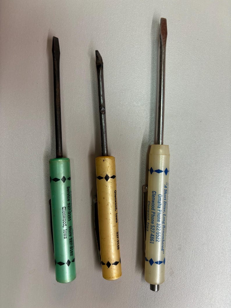 Vintage Advertising Pocket Screwdrivers - Etsy
