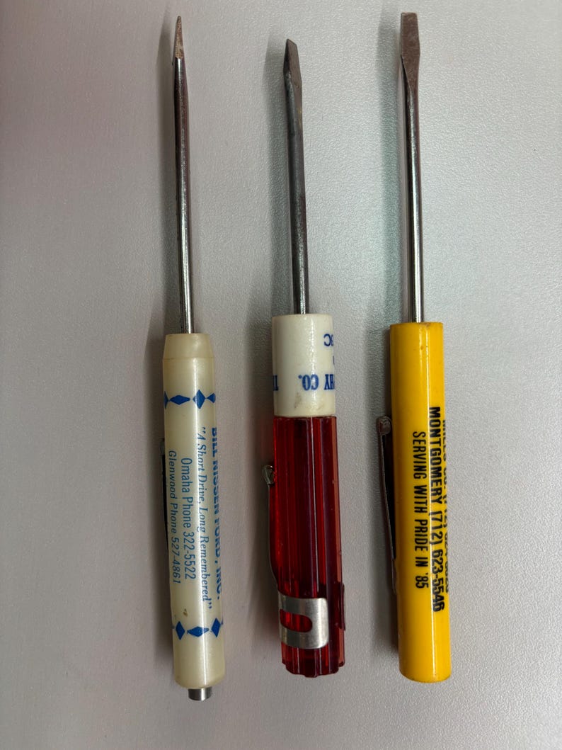 Vintage Advertising Pocket Screwdrivers - Etsy