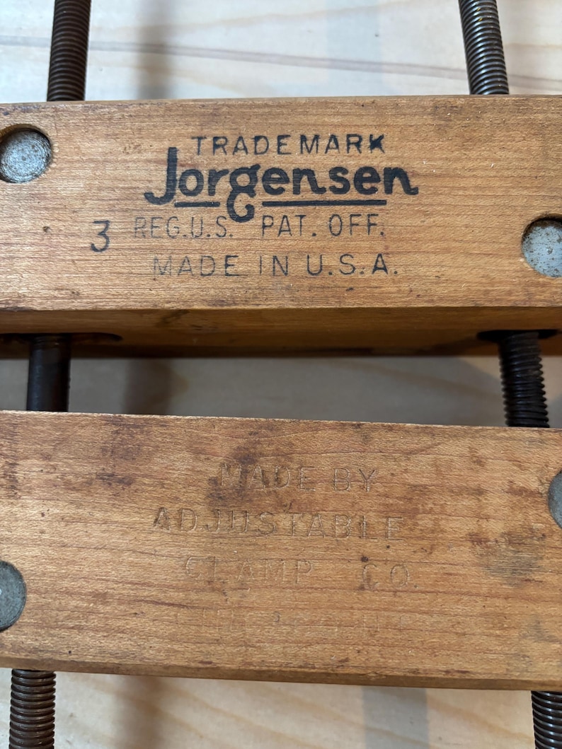 Vintage Woodworking Clamps - Jorgensen, Made in USA - Etsy