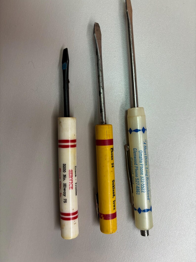 Vintage Advertising Pocket Screwdrivers - Etsy