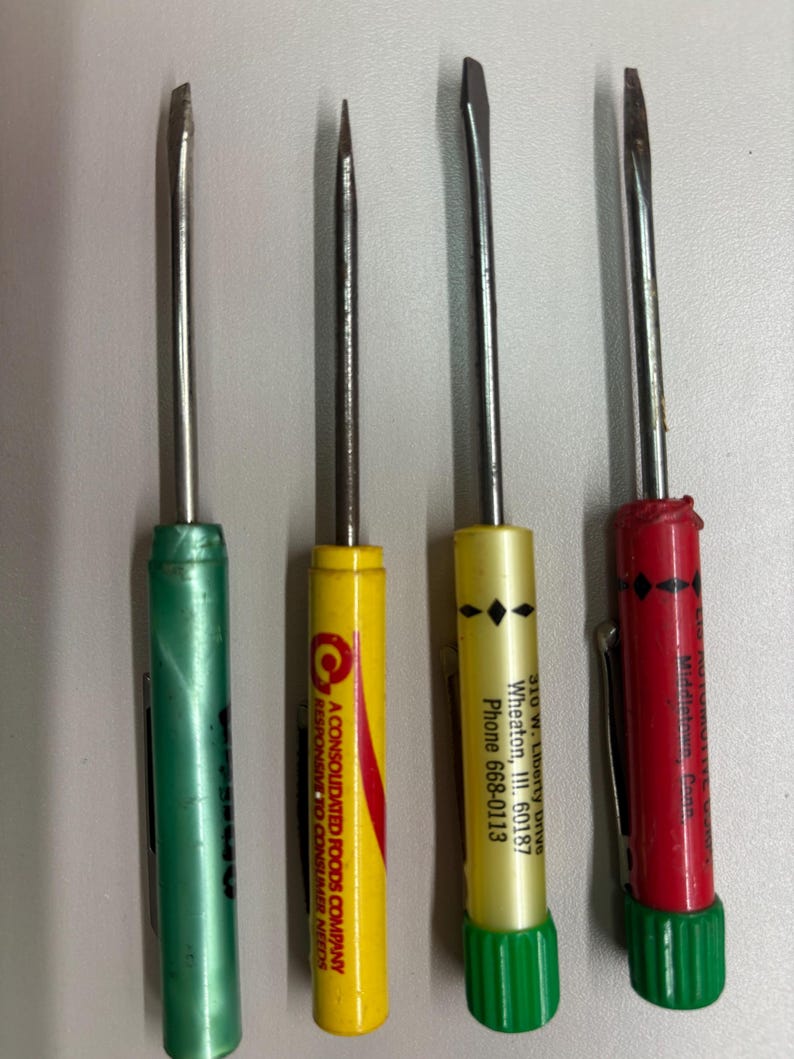 Vintage Advertising Pocket Screwdrivers- KS/MO & Miscellaneous - Etsy