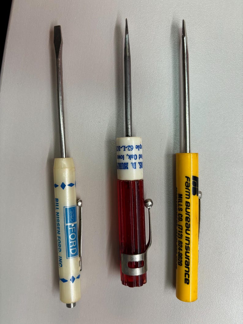 Vintage Advertising Pocket Screwdrivers - Etsy