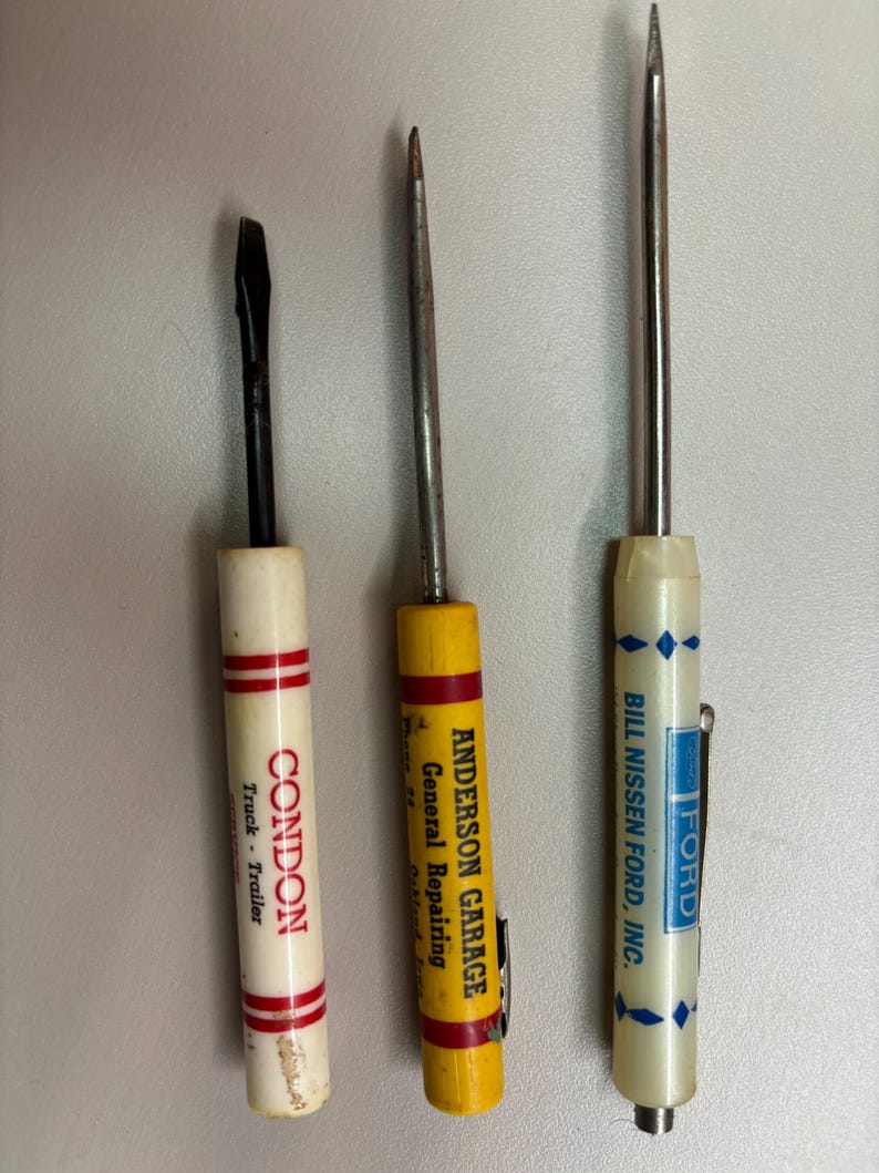 Vintage Advertising Pocket Screwdrivers - Etsy