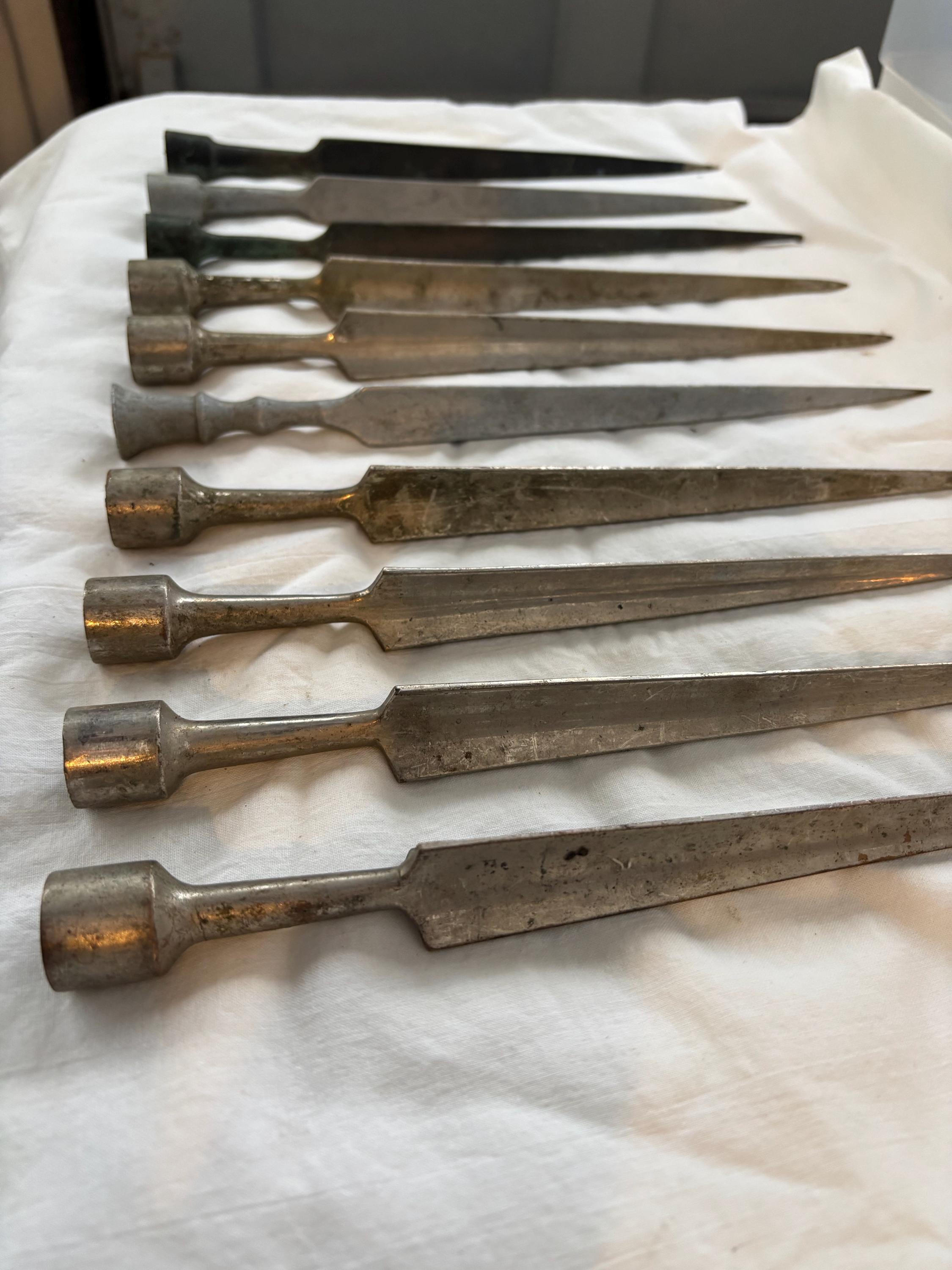 Antique Lightning Rod Accessories- Milk Glass Balls and Various Points ...