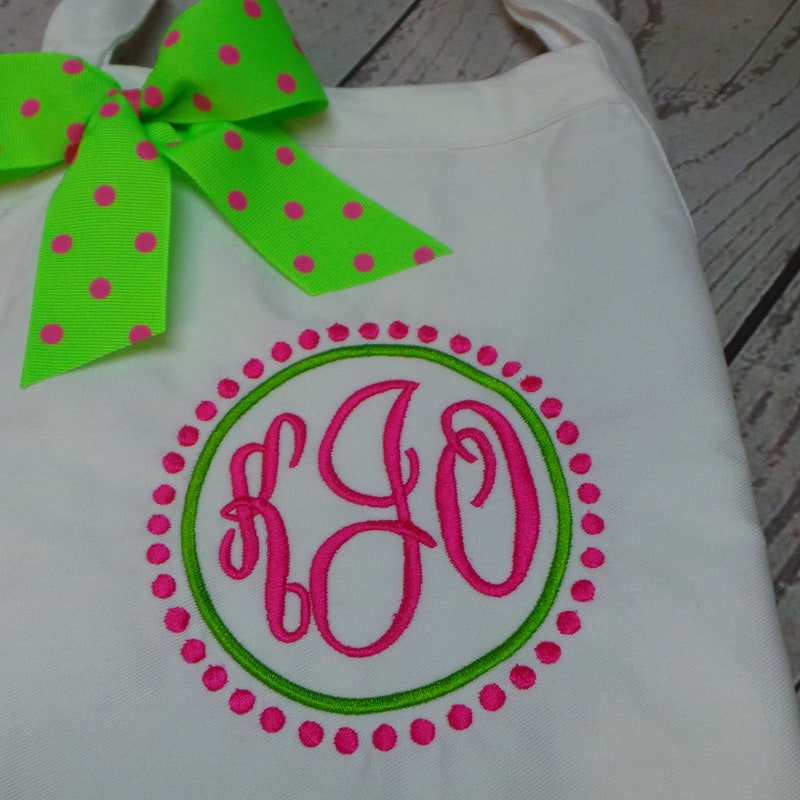 Monogrammed Aprons - Etsy