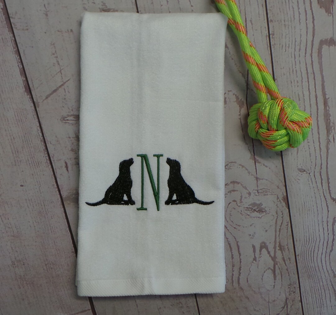 Labrador Towel, Cotton Velour Hand Towel, 5 Colors and 2 Lab Colors ...