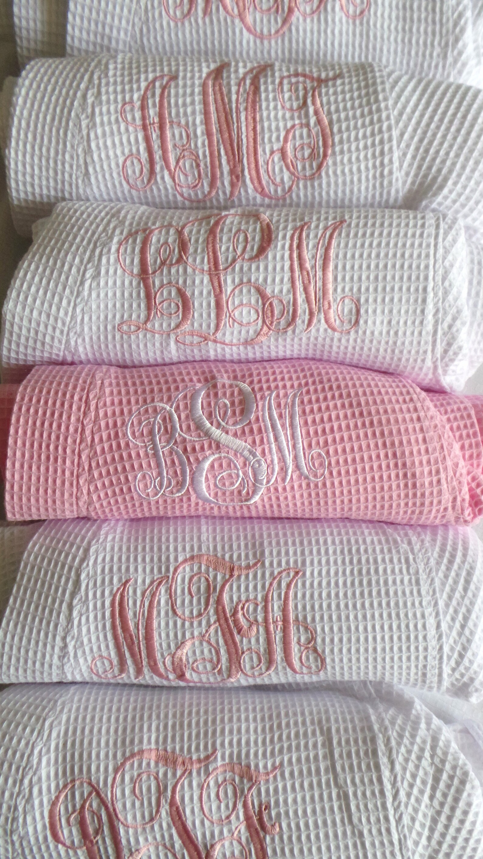 Personalized Robes Monogrammed Robes Waffle Short Robes - Etsy