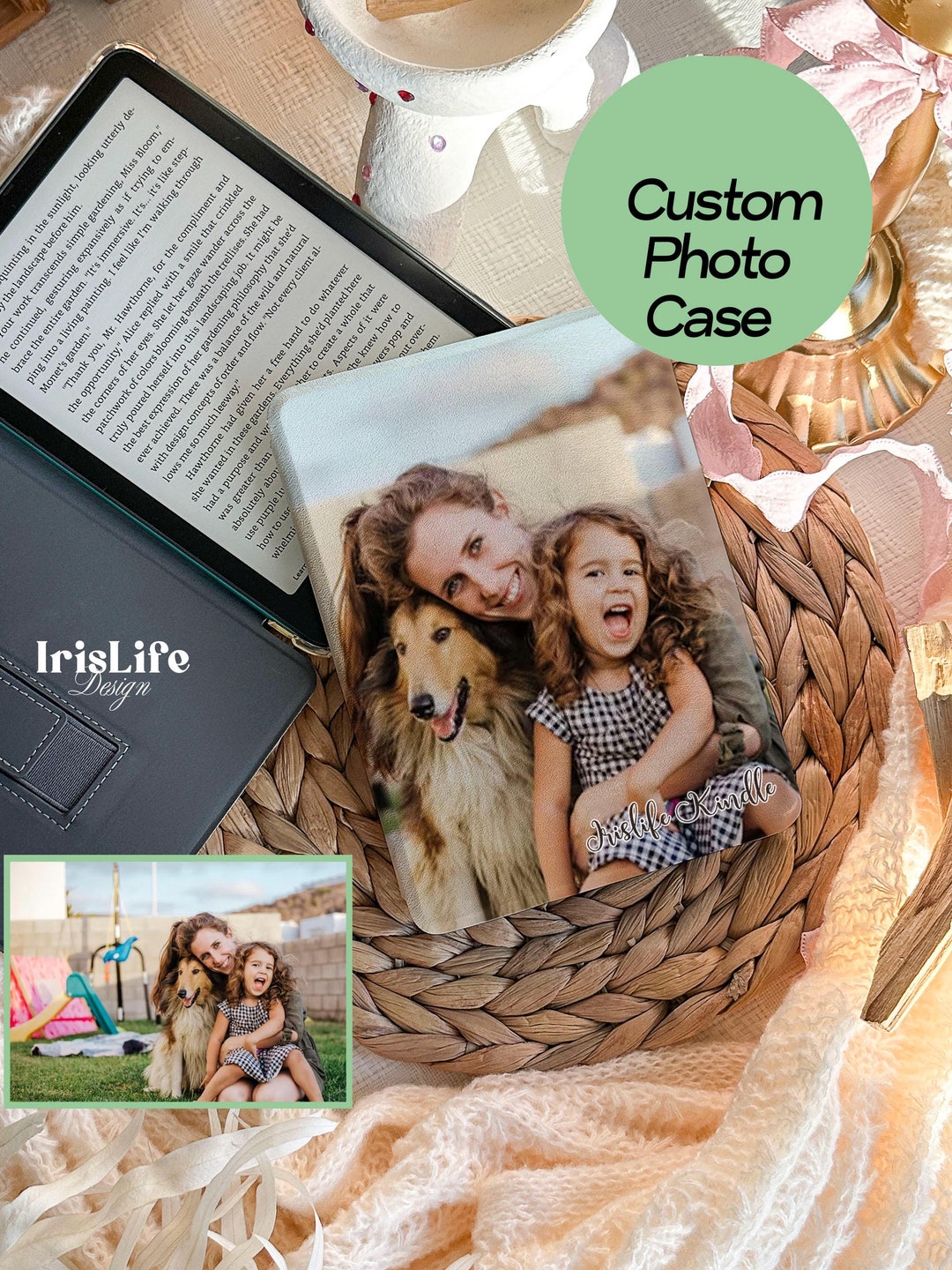 Custom Photo Case Personalized Image Collage Kindle Colorsoft Case ...