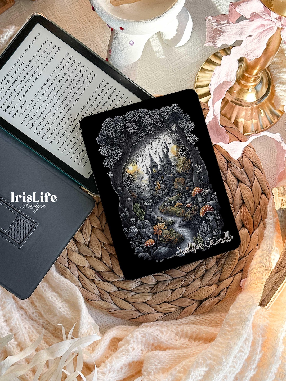 Magic Forest Kindle 12th 2024 Case Ereader Auto Wake/sleep Case for ...