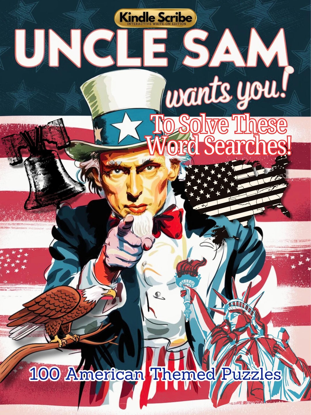 Uncle Same Wants You... to Solve These Word Searches! for KINDLE SCRIBE ...