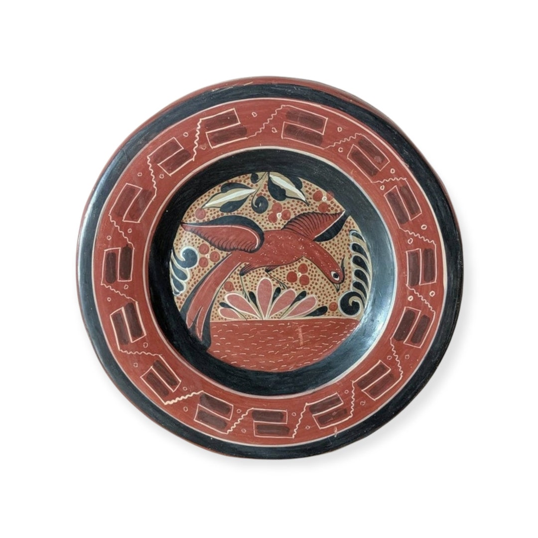 Red Bird Plate / Wall Hanging / Ceramic / Wall Decor / Kitchen Decor ...