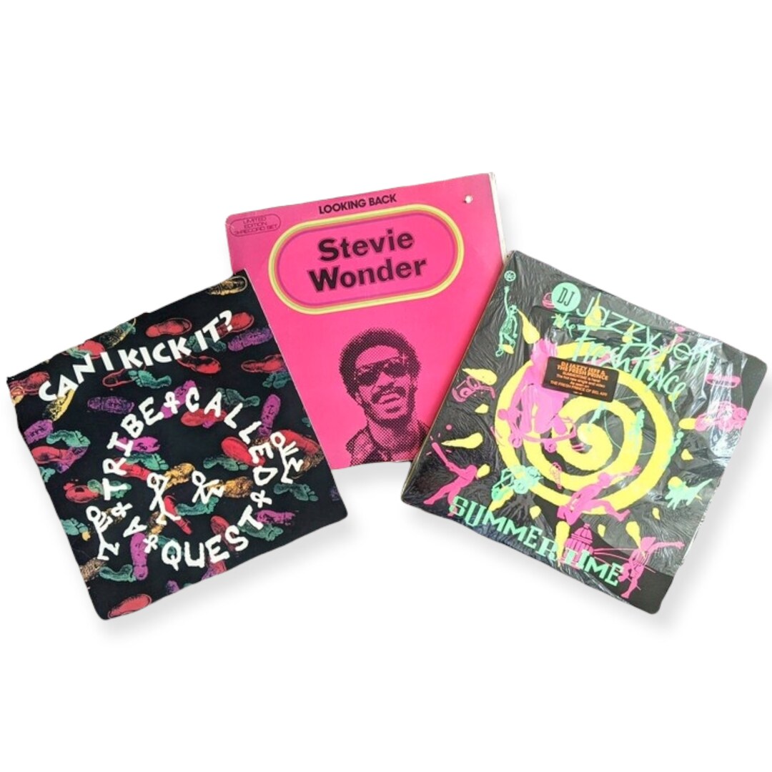 Set of 3 Records / Stevie Wonder / Tribe Called Quest / Dj Jazzy Jeff ...