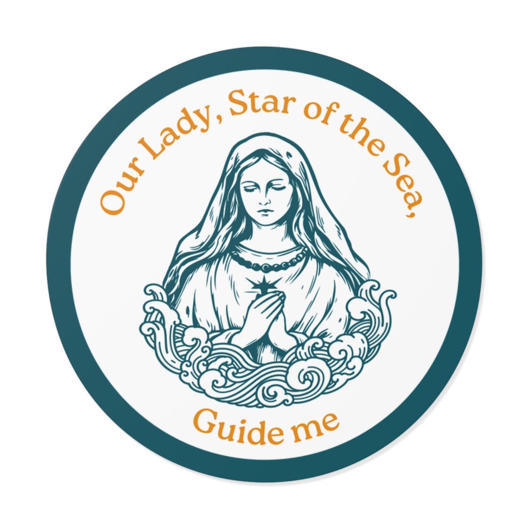Our Lady Star of the Sea, Maris Stella, Stella Maris, Mary Sticker ...