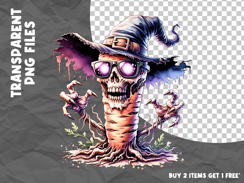 Ghost Carrot Clipart, Cute Halloween Carrot PNG, Vegetable ...