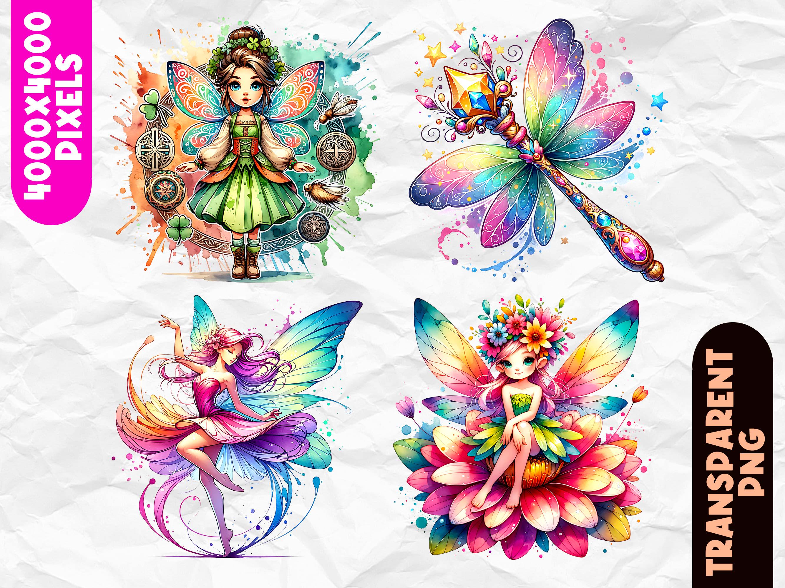 Fairy Clipart PNG, Magical Fairy Illustrations, Cute Fairy Graphics ...
